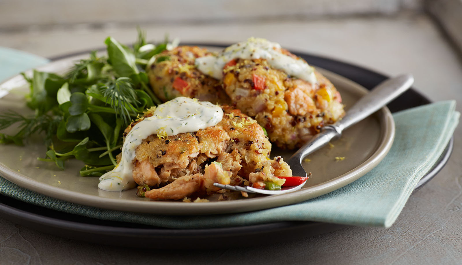 Wild Alaska Quinoa Cakes by the Alaska Seafood Kitchen