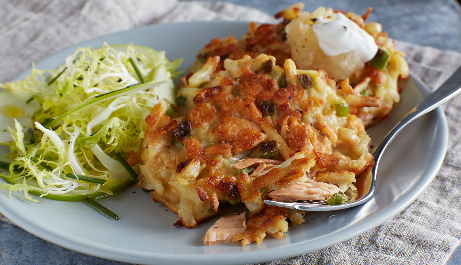 Wild Alaska Salmon Potato Pancakes by the Alaska Seafood Kitchen