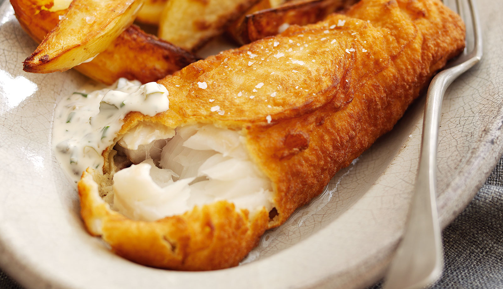 Beer-Battered Wild Alaska Pacific Cod and Chips
