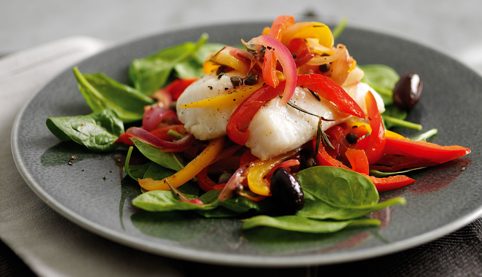 Wild Alaska Pacific Cod Fillet with Pepperonata